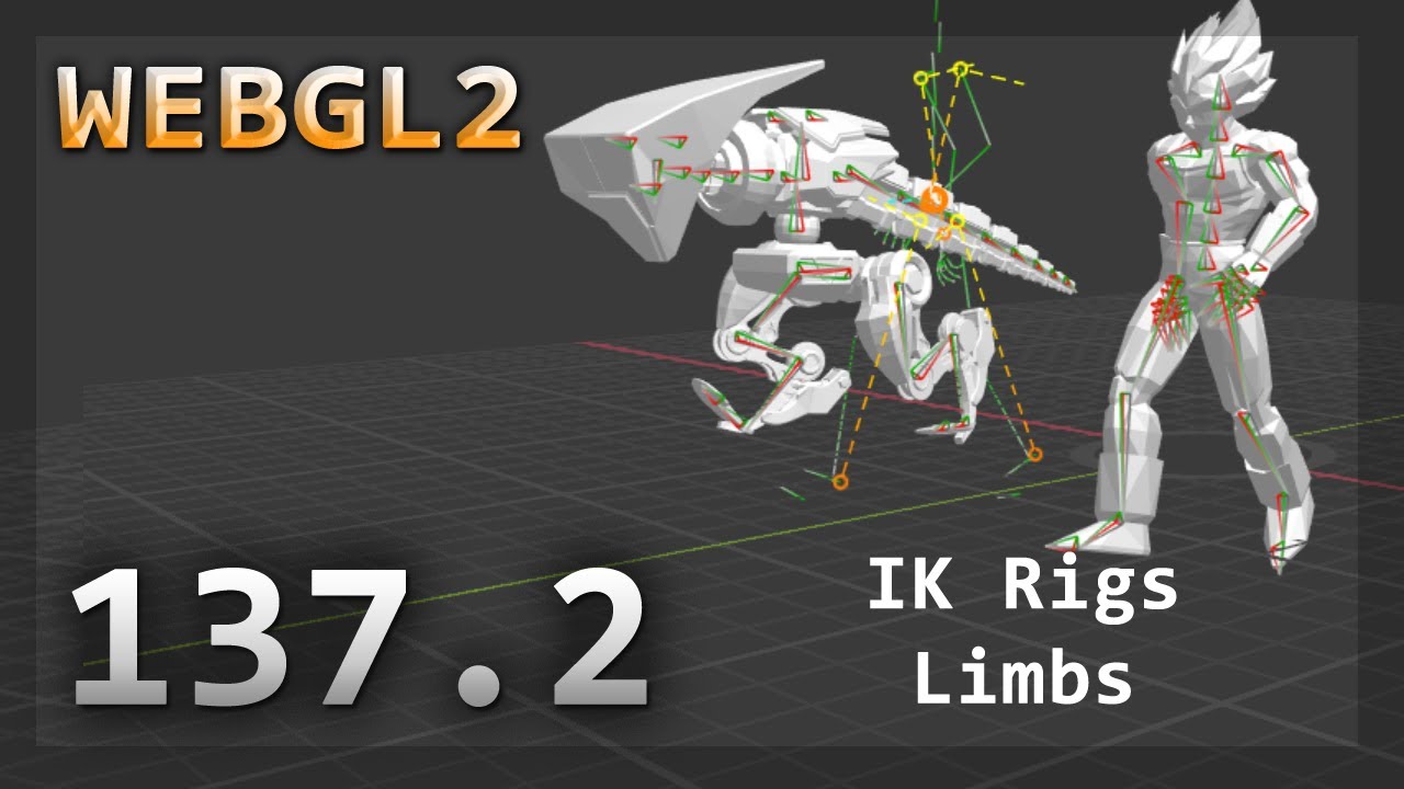 WebGL2 : 137.2 : IK Rigs - Limbs - YouTube