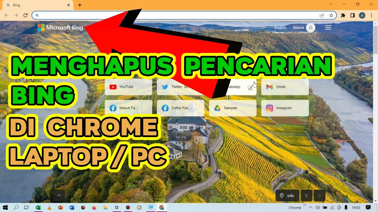 Cara Menghapus Pencarian Bing di Google Chrome Laptop - YouTube