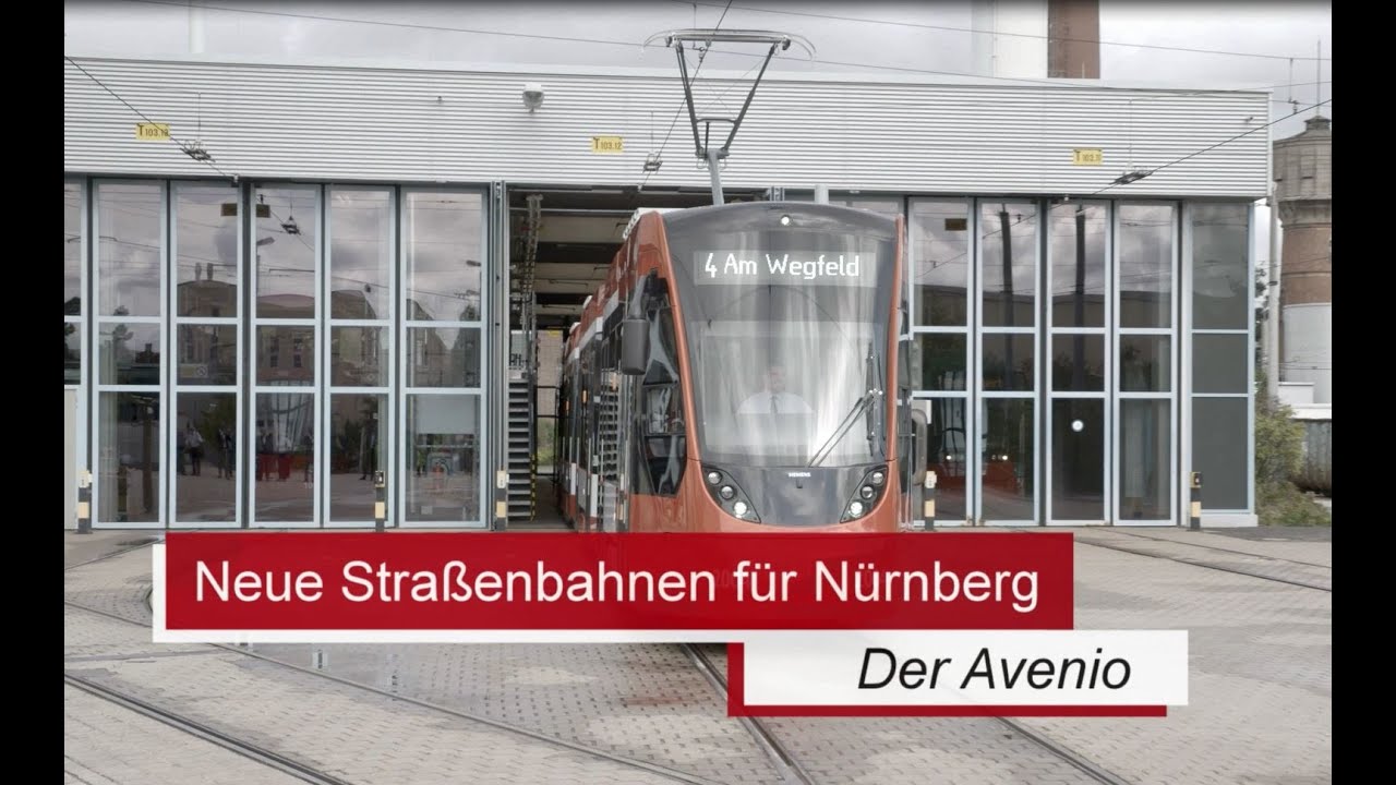 Vier unserer brandneuen Avenio-Straßenbahnen sind u.a. für ...