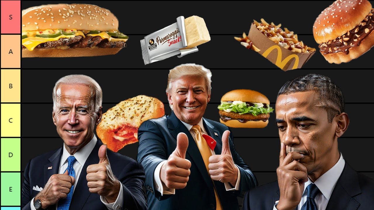 PRESIDENTS RANK INTERNATIONAL FAST FOOD - YouTube