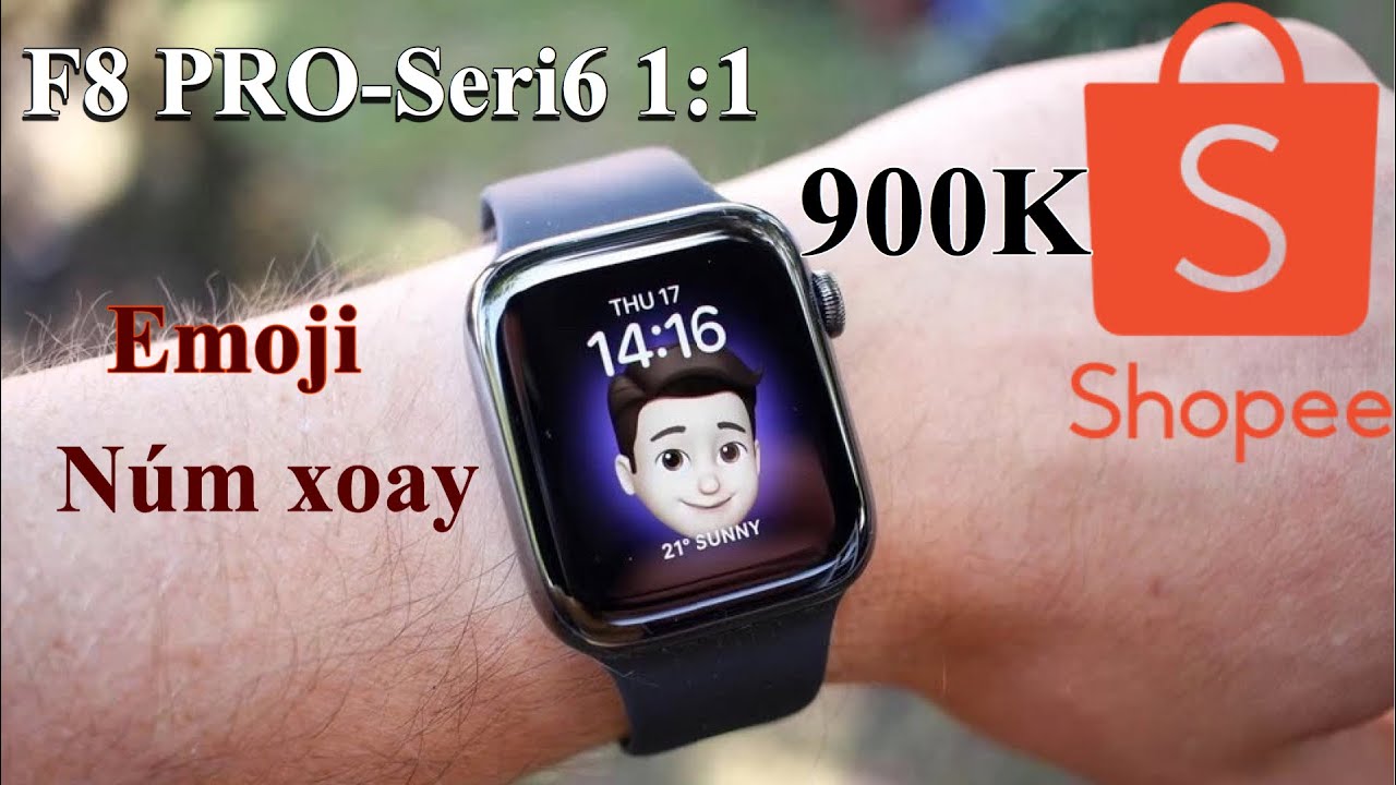 Trên tay và đánh giá: Smartwatch F8 PRO núm xoay nút nguồn nền Emoji ...