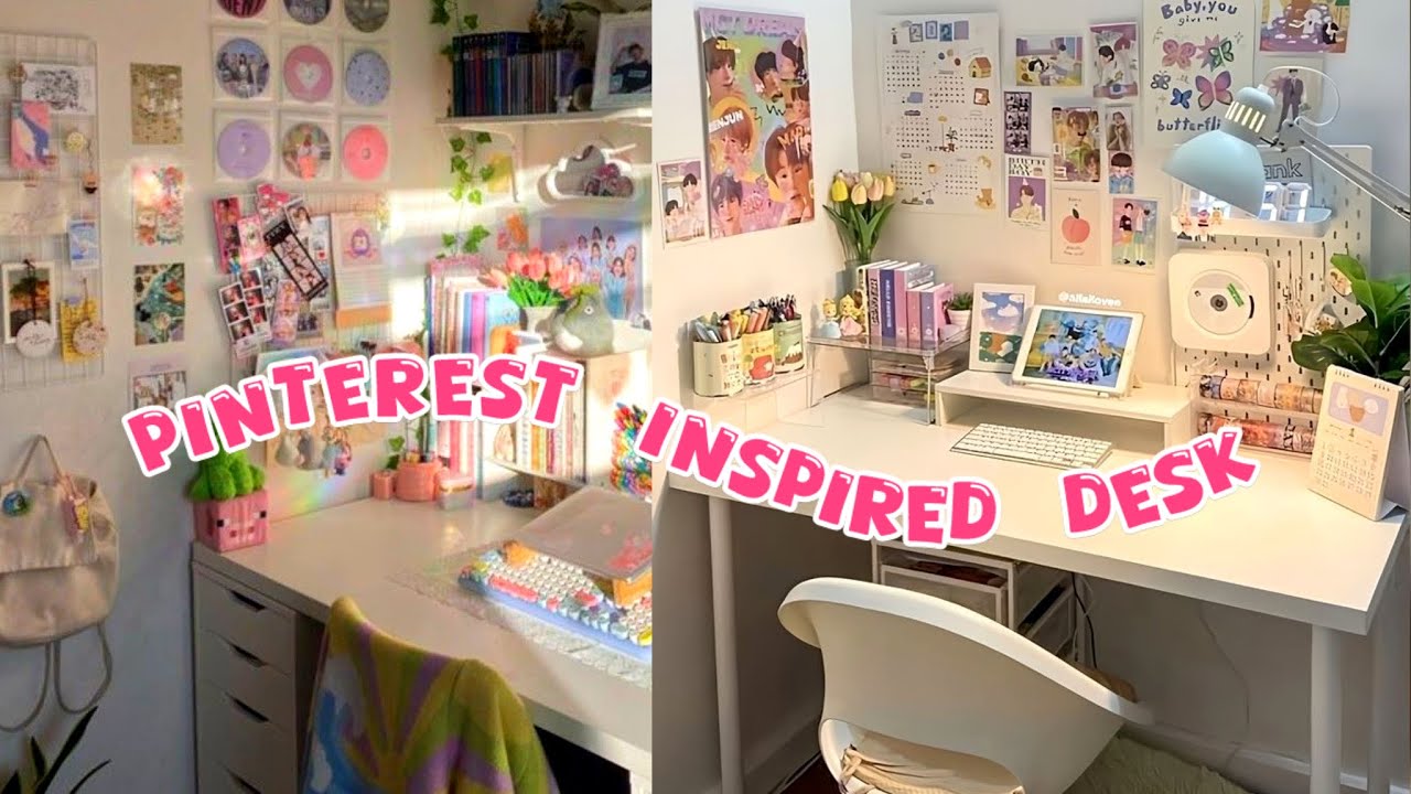 Pinterest Inspired Desk + Stationery Organization @Usabah - YouTube