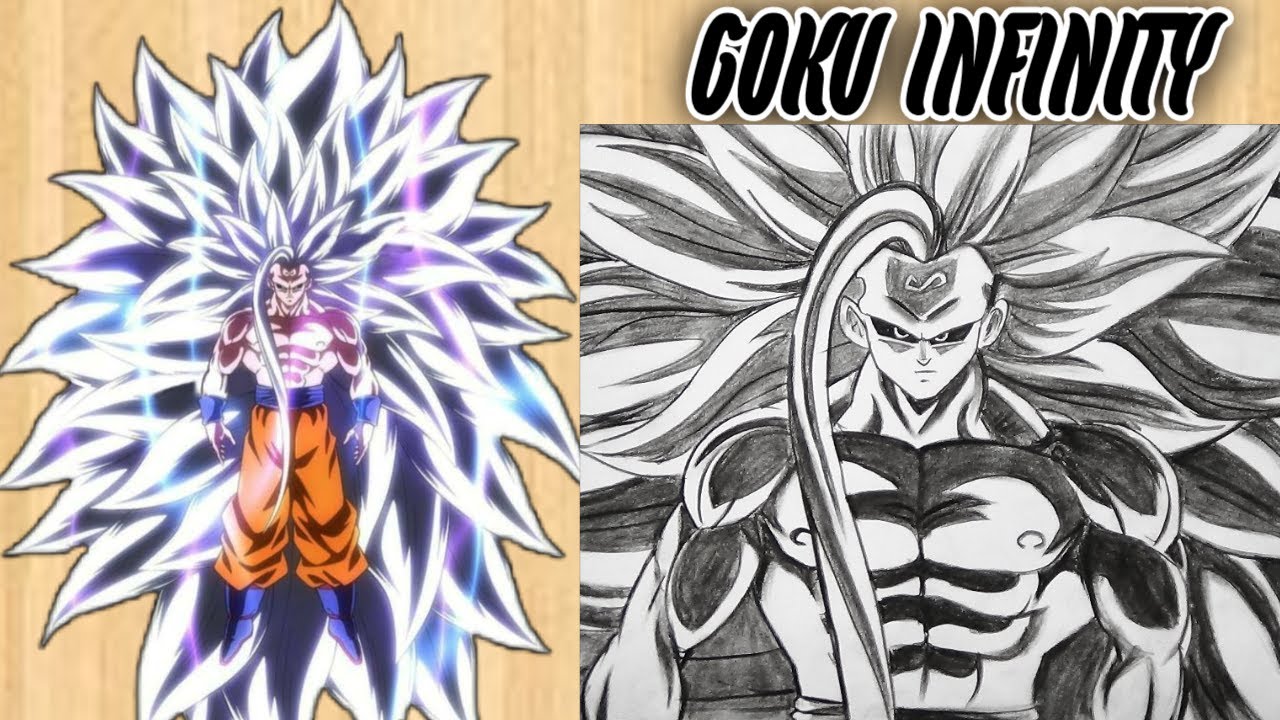 Anime Drawing | How to draw goku infinity | Step By Step - YouTube