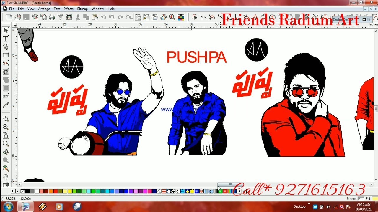 Pushpa Movie | srivalli #Allu_Arjun Radium Sticker Designs #9271615163 ...