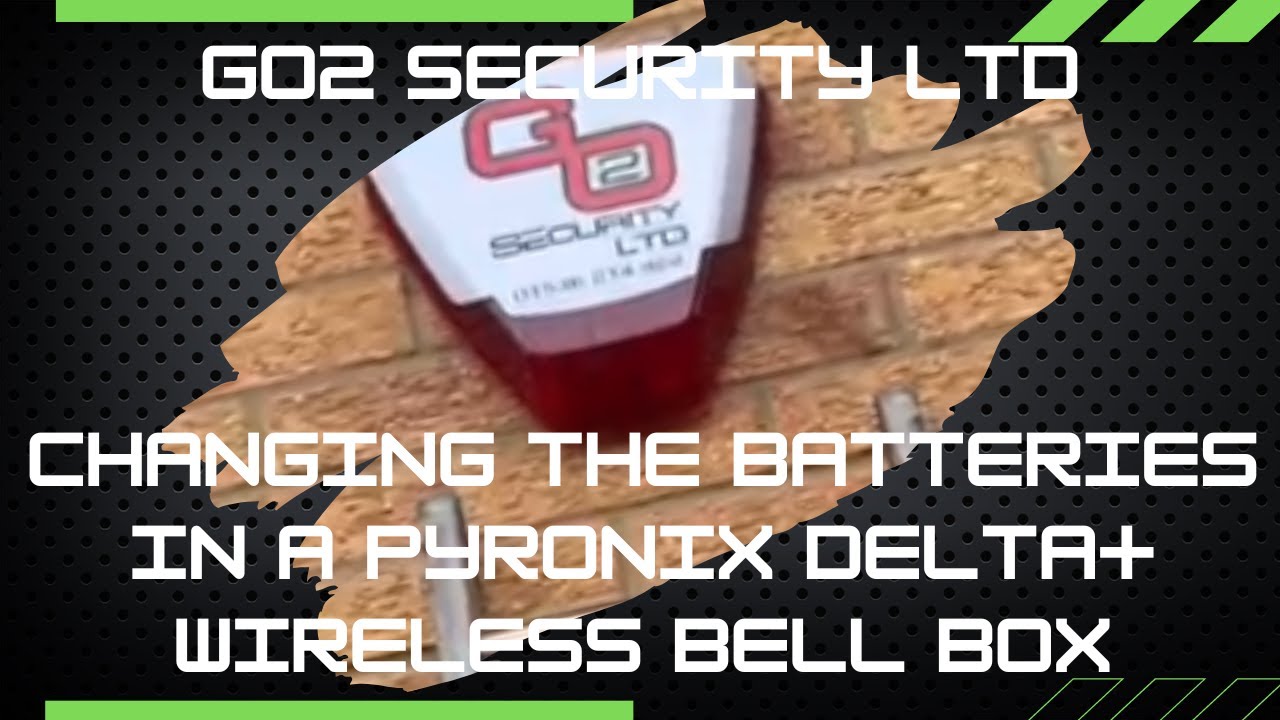 Change Batteries In An Wireless Pyronix Delta Plus Bell Box - YouTube