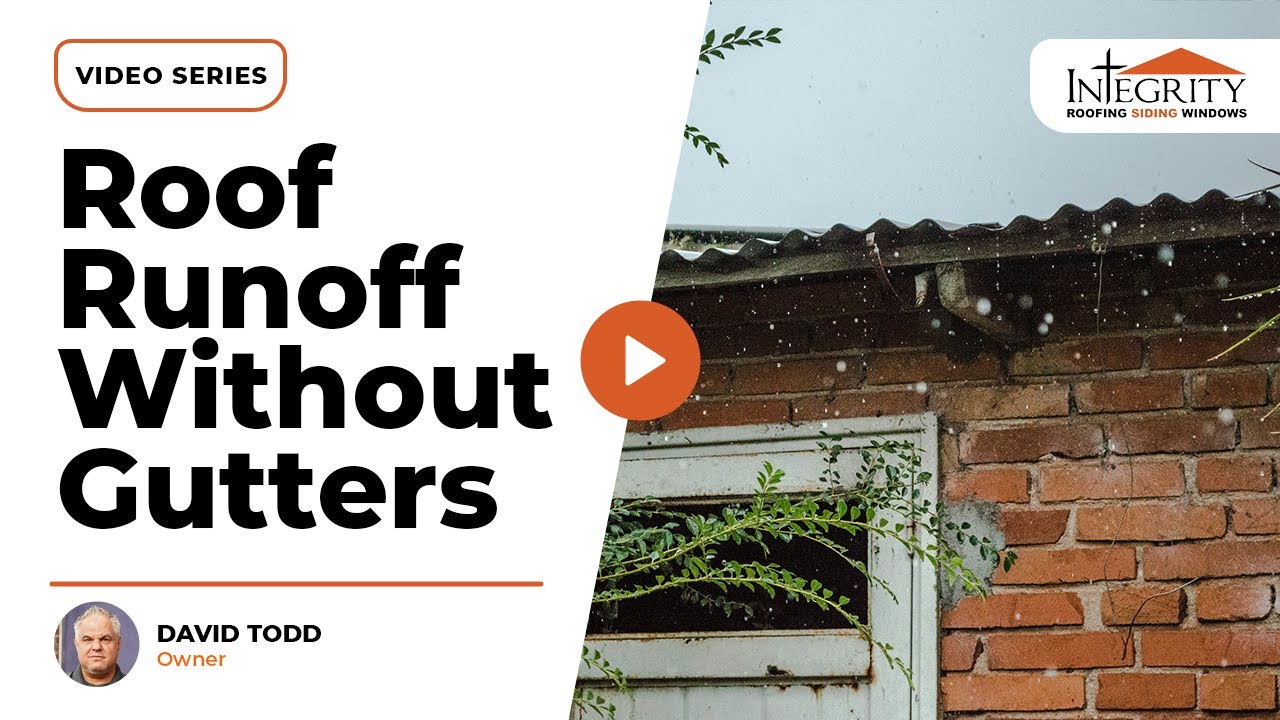 How to Handle Roof Runoff Without Gutters | Integrity Roofing - YouTube