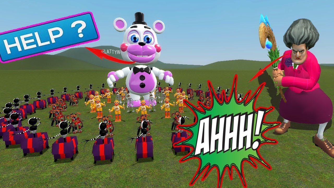 FNAF SECURITY BREACH BUT EVERYONE IS ROXY In Garry's Mod! (Five Nights ...