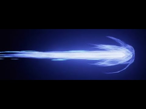 Blue Energy Beam Green Screen Effect
