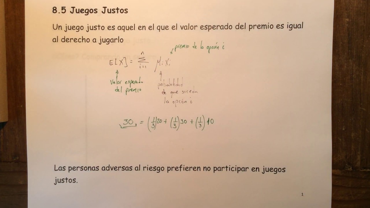 8.5 Los Juegos Justos - YouTube