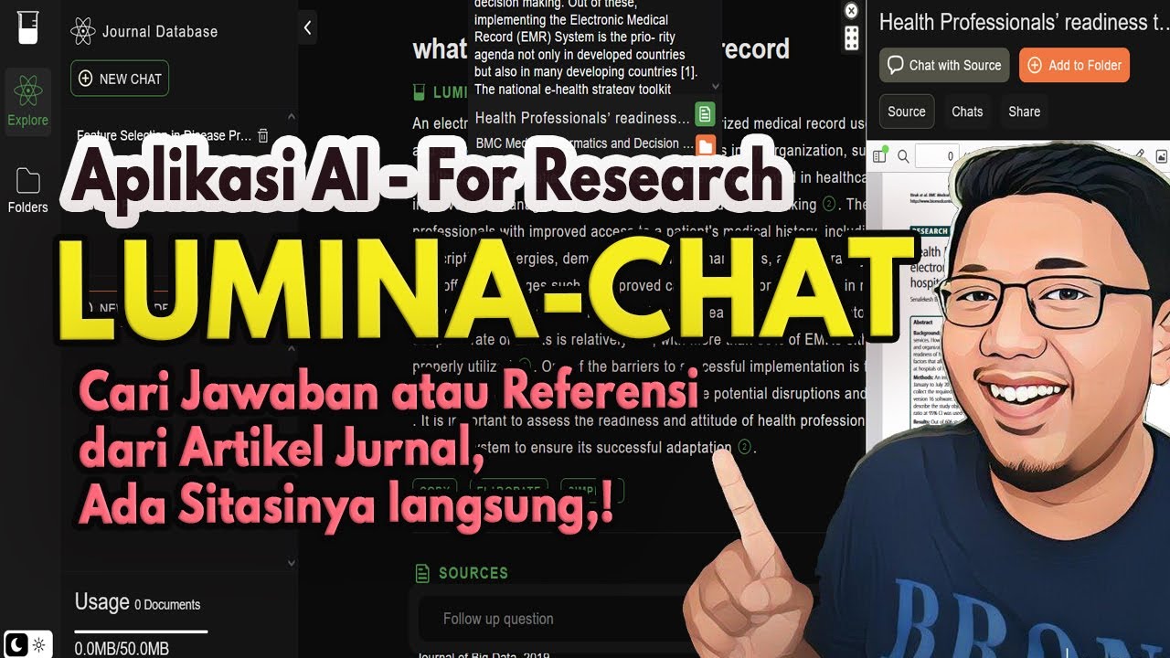 LUMINA-CHAT | Cari Jawaban & Referensi dari Jurnal, Ada Sitasinya Juga ‼️‼️ Tool AI Research ...