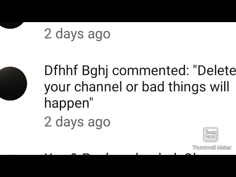 Commenting on this channel can get your channel Terminated - YouTube