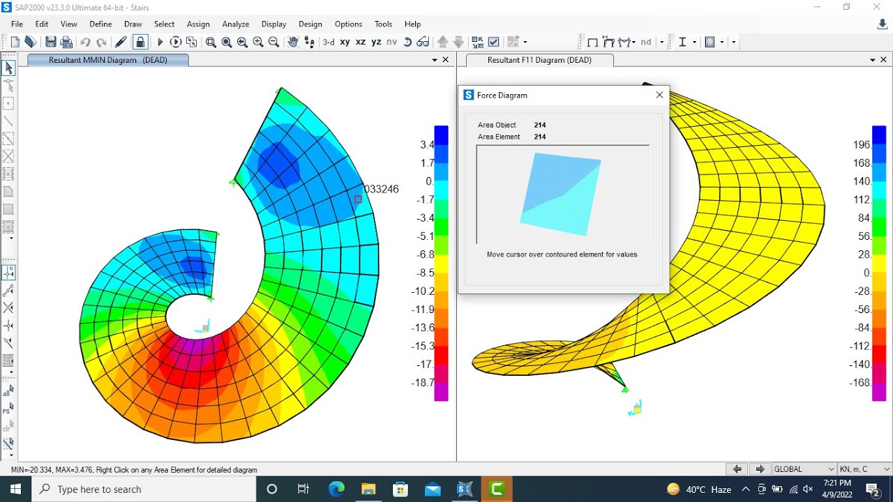 Helical Stairs | Helical Stairs Modeling in SAP2000 - YouTube