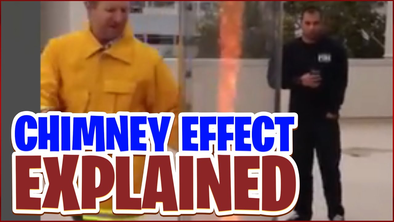 A Fire Instructor demonstrates the "Chimney Effect" to his Trainees ...