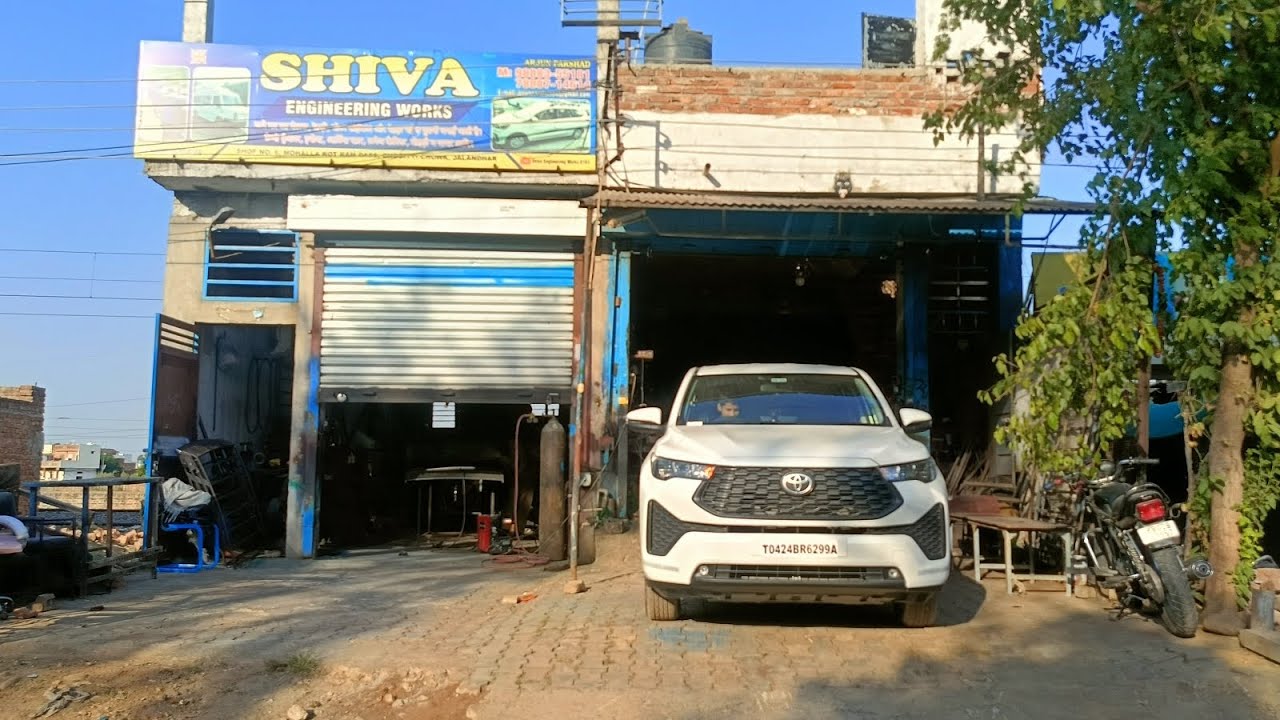 Innova hycross luggage carrier installation, leg guard fitting, Innova ...