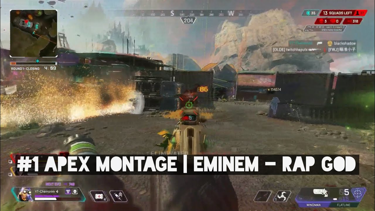 Apex Legends montage #1 | Eminem - Rap God - YouTube