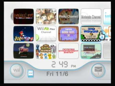 This is a test. My Wii Menu - YouTube