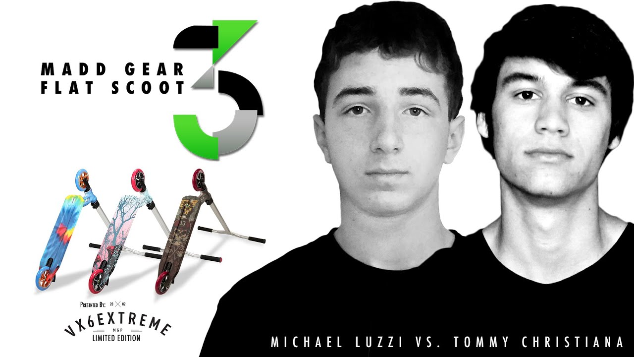 Madd Gear Flat Scoot 3 | Mike Luzzi vs. Tommy Christiana - YouTube