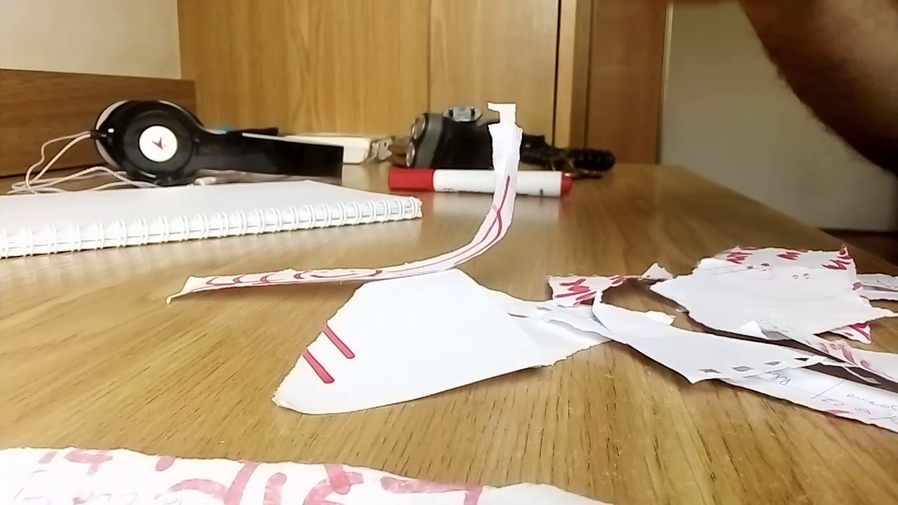 Sound, sound effect, SFC paper, desk, tear, throw, office, home? - YouTube