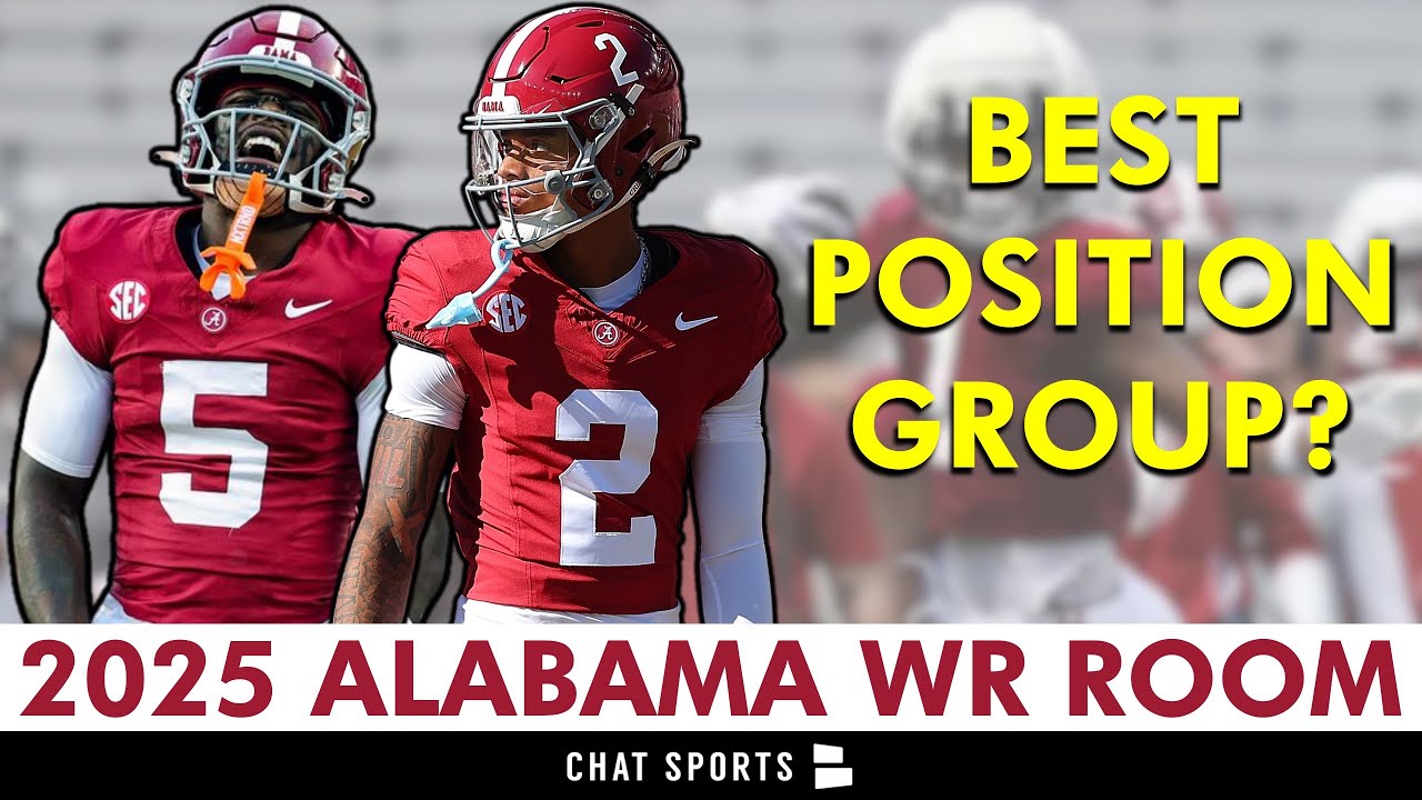 Alabama Football’s 2025 WR Room Has HIGH Expectations | Will They Live ...