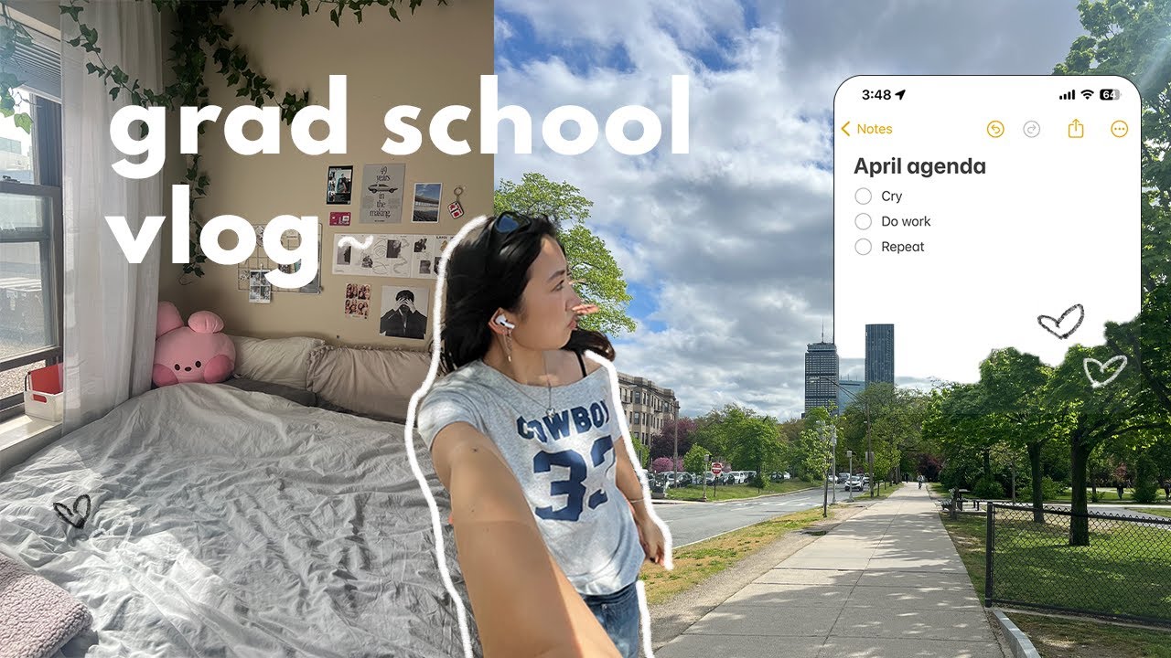 MIT grad school april vlog 💌 turning 23, boston marathon, solar eclipse ...