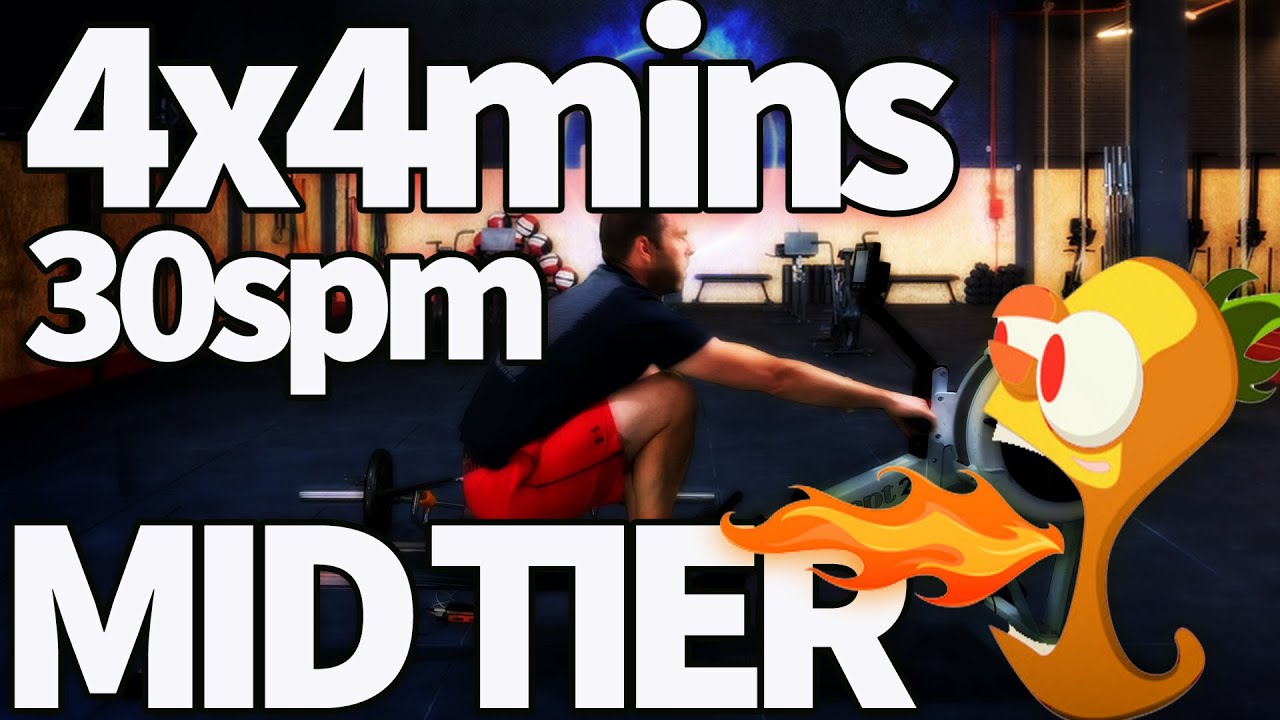 2K Plan for Rowing Machines - Wk3S2 - 4 x 4mins 30spm - RowAlong - YouTube
