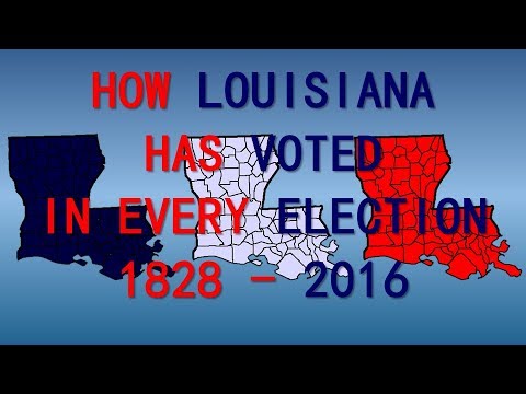 How Louisiana has voted in Every Presidential Election [1828 - 2016 ...