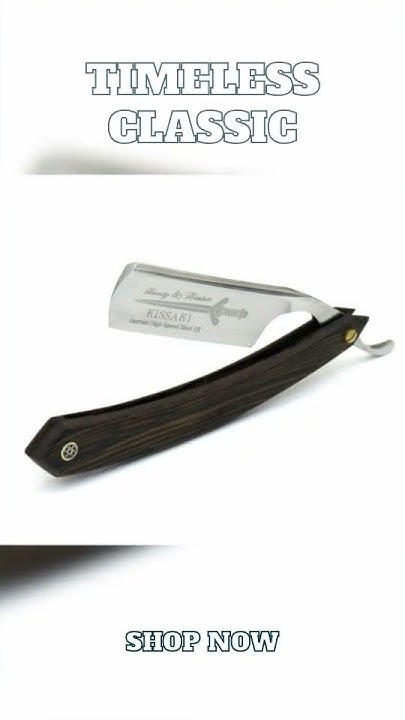 Kissaki Straight Razor German high speed steel - YouTube