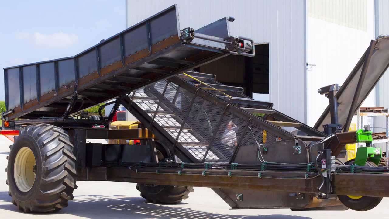 Pull Behind Pumpkin Picker - YouTube