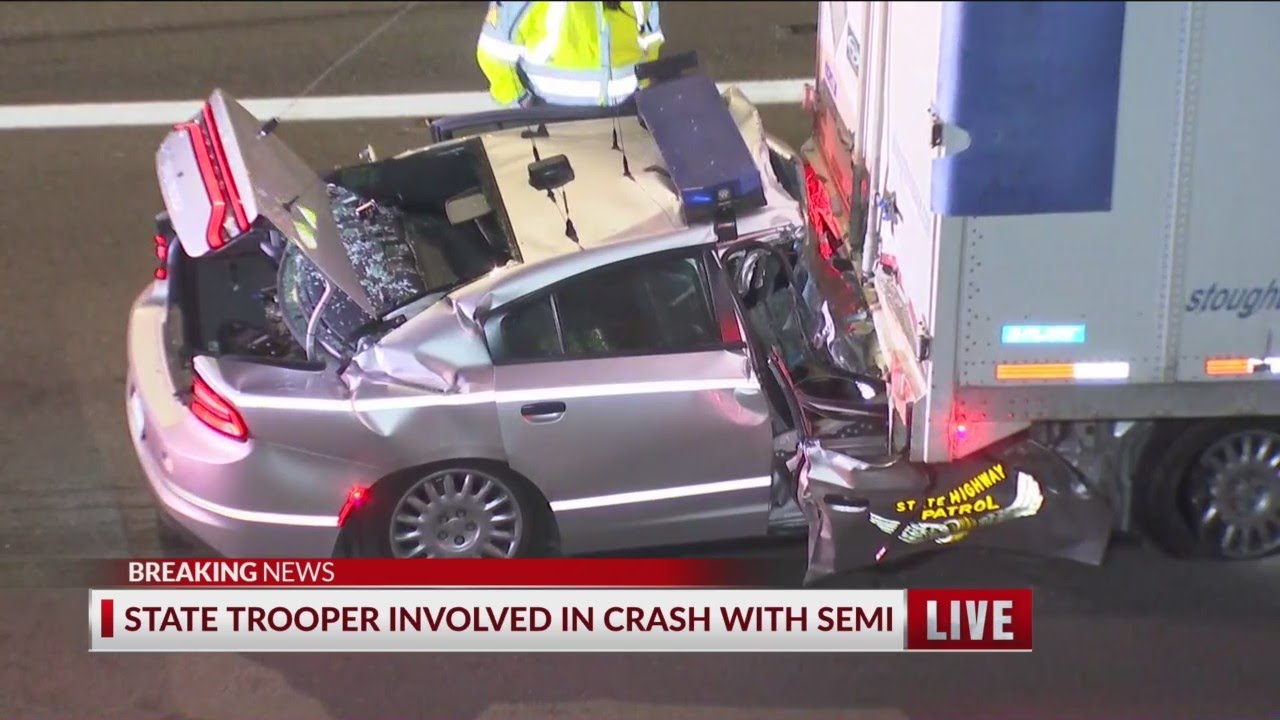 OSHP trooper hospitalized after crash in east Columbus - YouTube