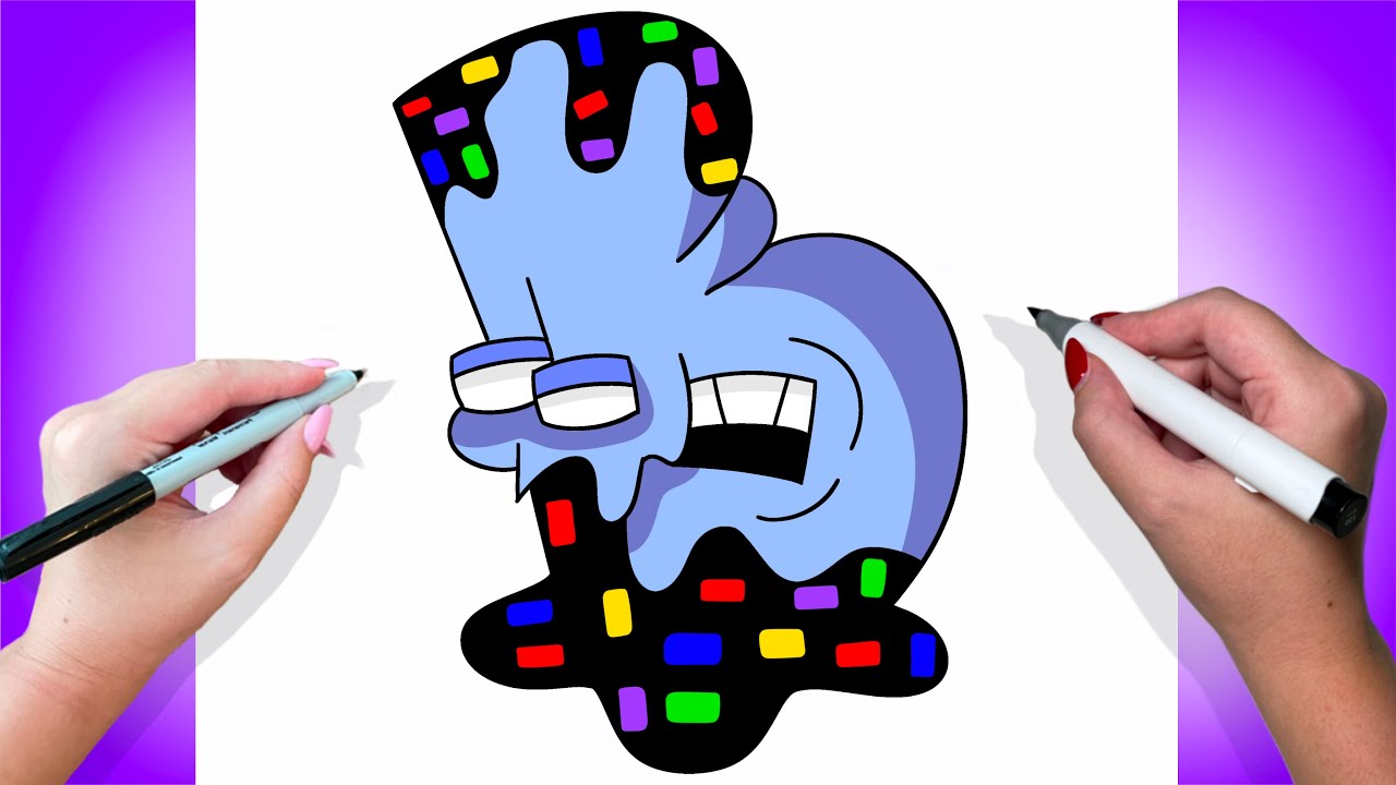 How To Draw Corrupted ALPHABET LORE B - YouTube