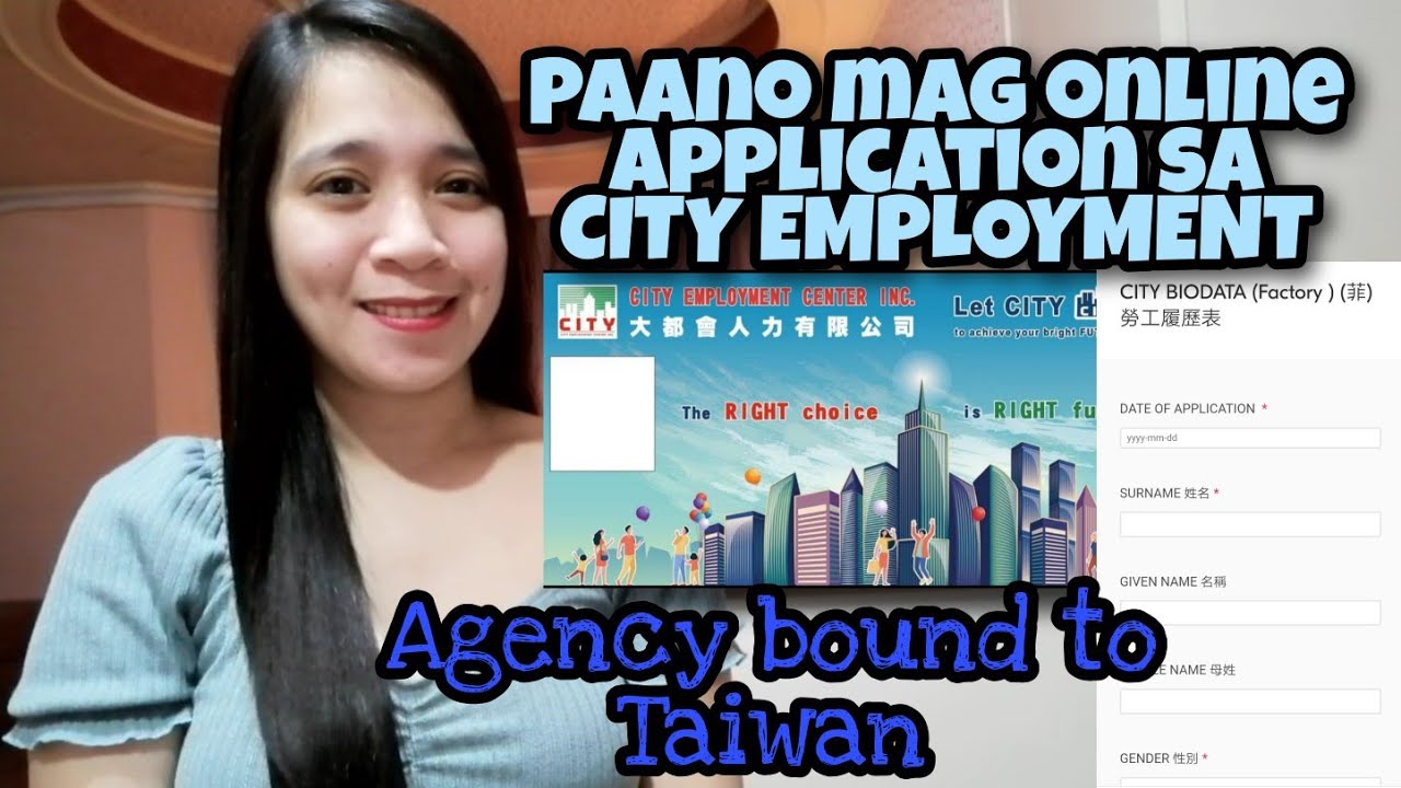 mag Online application | agency bound to Taiwan| paano magapply sa ...
