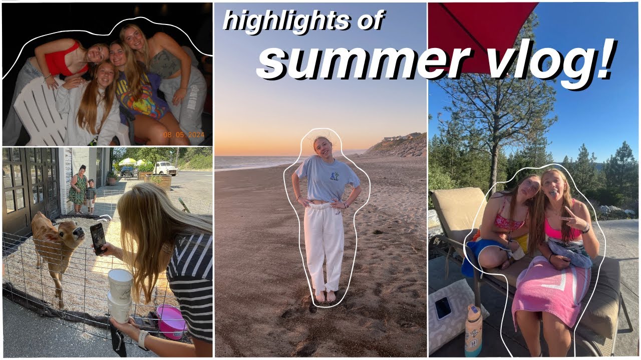 Highlights of SUMMER VLOG | beach days, friends, shopping & more ...