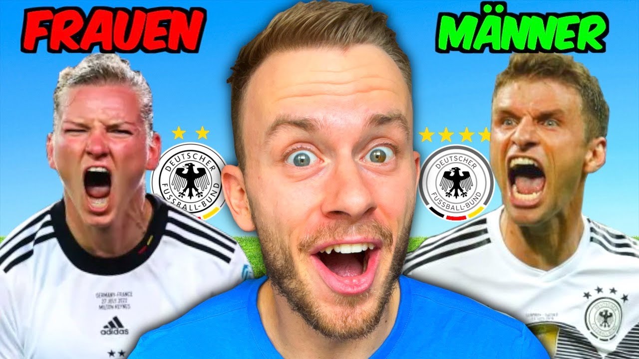 DFB Frauen vs DFB Männer in FIFA 22! 👀🇩🇪 (Reaktion auf DerHansus) - YouTube