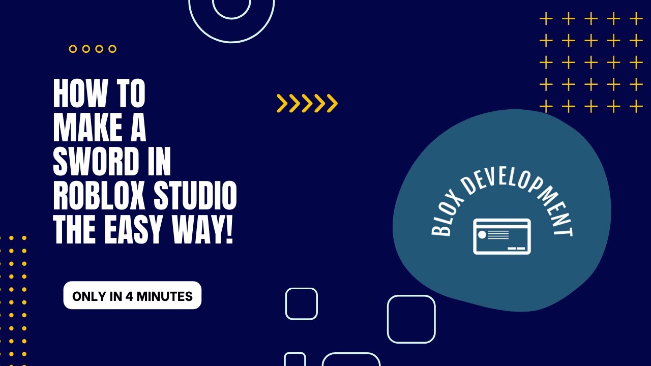 How to make a sword in Roblox Studio the easy way in 2024! part 2 - YouTube
