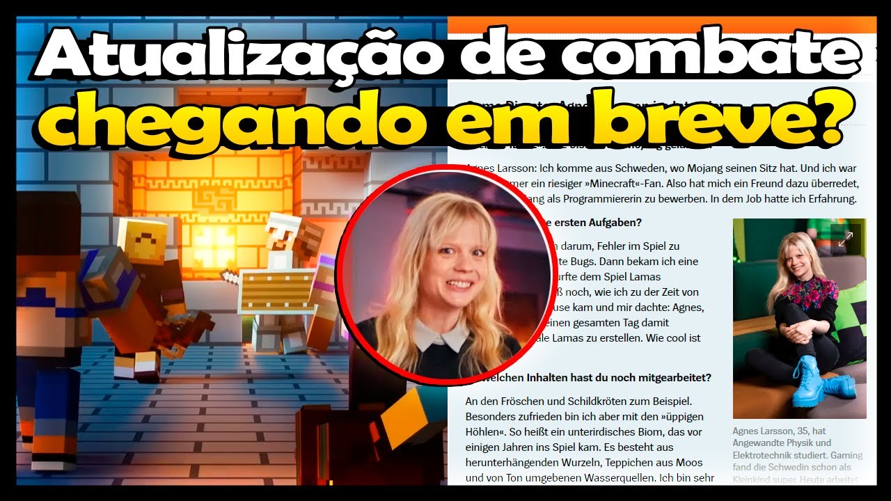 LADY AGNES FALOU SOBRE O SISTEMA DE COMBATE DO MINECRAFT - YouTube