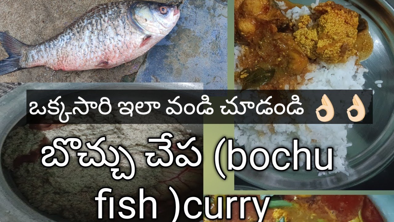 bochhu fish curry #బొచ్చు చేపలకూర /👌🏻ఫిష్ clinig #సూపర్ టెస్ట్ 🐟🐳🐋🐬🐠 ...