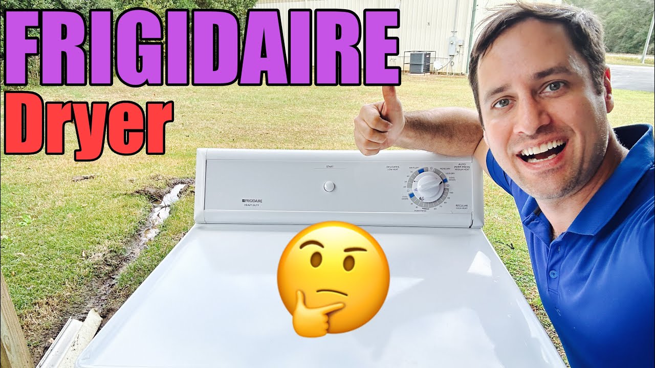 Trying To Save This Old Frigidaire Dryer | Quick Service | Grease It ...