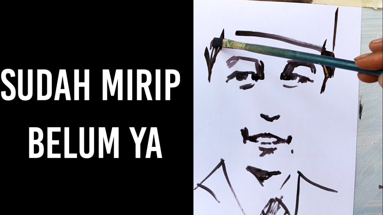 Cara melukis || how to draw Joko Widodo @Dapurlukis - YouTube
