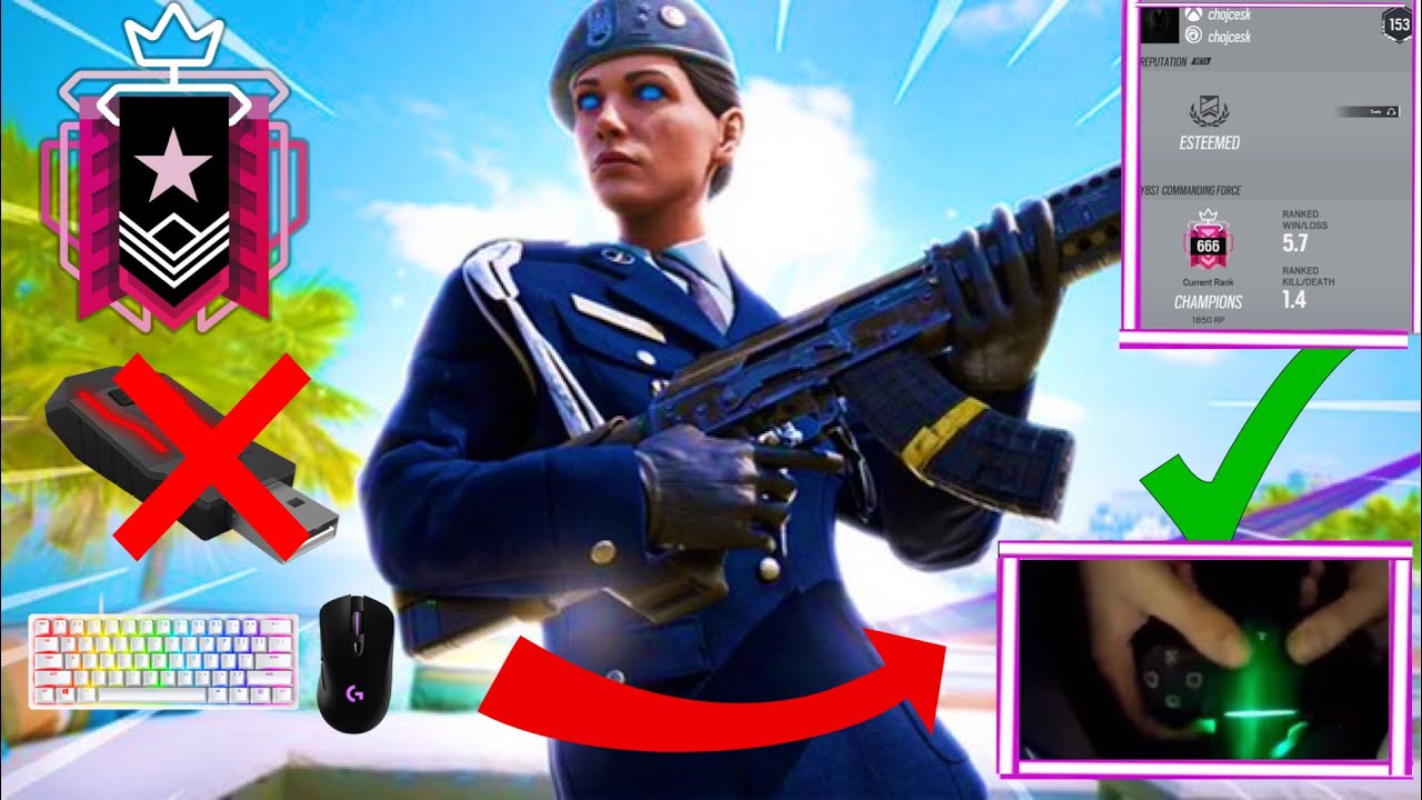 #20 XIM CHAMP SWITCHES TO CONTROLLER???? - Rainbow Six Seige - YouTube