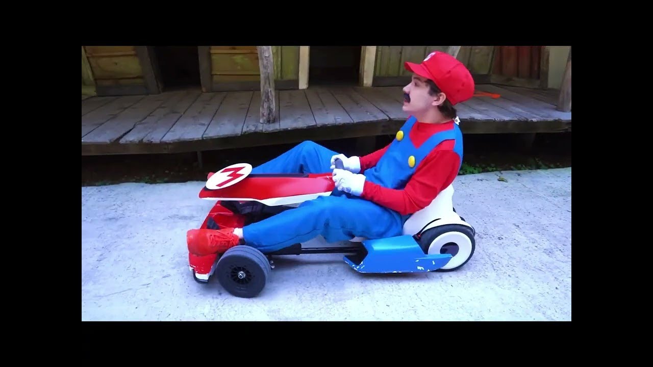 Mario kart in real life - YouTube