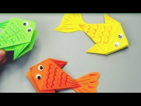 DIY Moving paper fish /Easy paper craft - YouTube