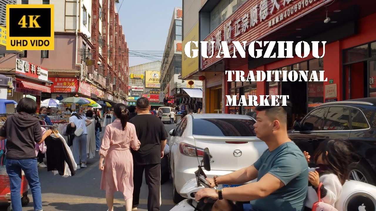 [4K]WALK Tour of traditional markets in Guangzhou, China 중국 광저우 재래시장 가 ...