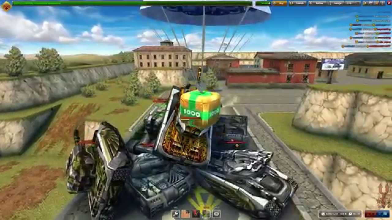 Tanki Online - Hornet XT / Railgun XT + Holiday goldbox 1000 - YouTube