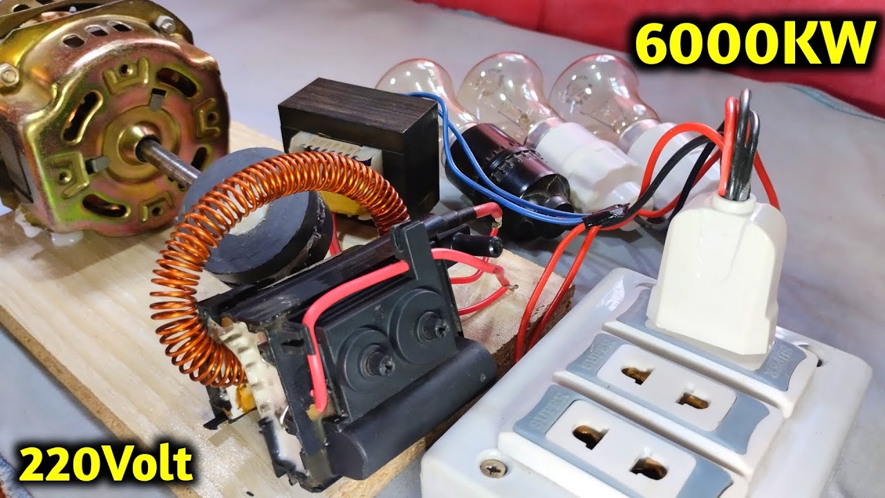 New Self Running Free Energy Generator 220Volt-6kW Electric Power From ...