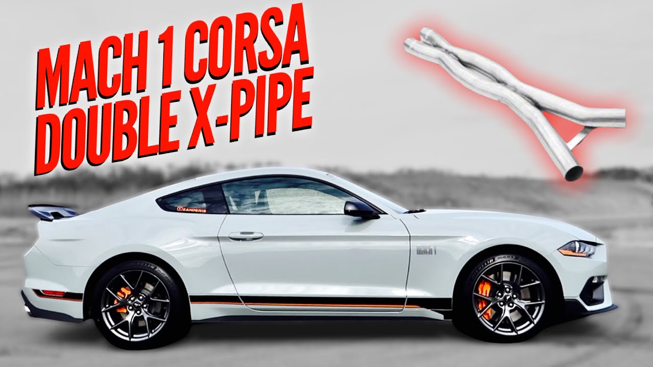 2021-22 MACH 1 MUSTANG w/ CORSA DOUBLE X-PIPE & FACTORY EXHAUST *MUCH ...