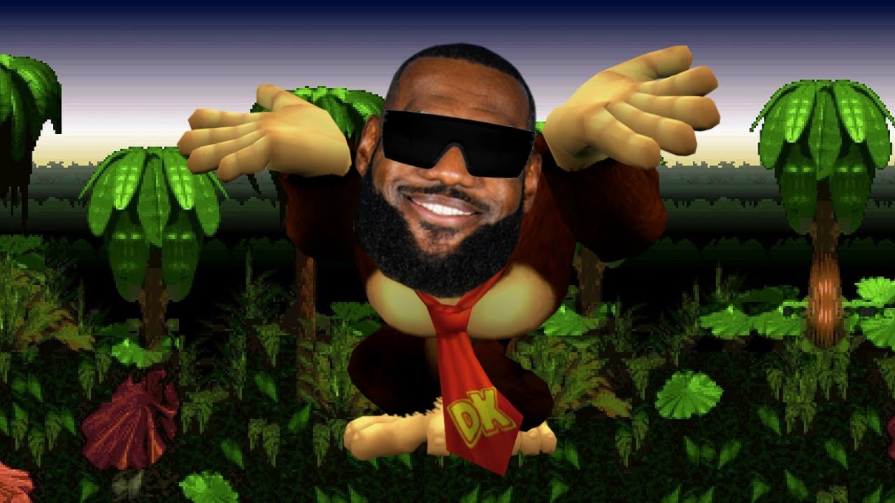 Lebron James, scream if you love Donkey Kong - YouTube