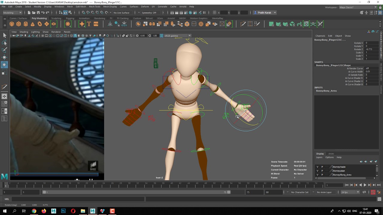 create pose of cartoon character - YouTube