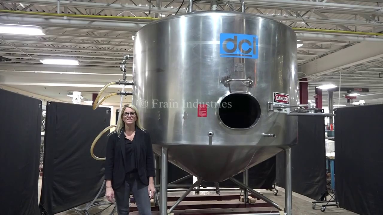 DCI Stainless Steel Dimple Jacketed Process Tank Demonstration - YouTube