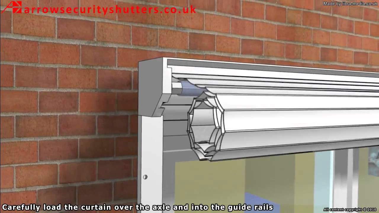 Electric operated roller shutter door for home use - YouTube