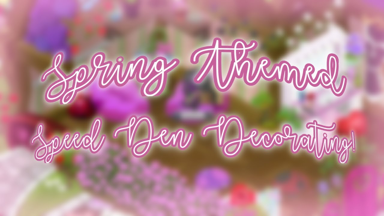 Spring Themed Speed Den Decorating - YouTube